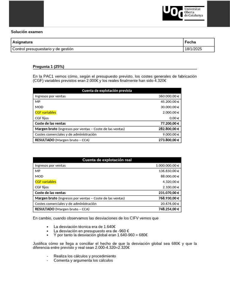 PEC 2024 Solucioón | PDF | Presupuesto | Mercado (economía)