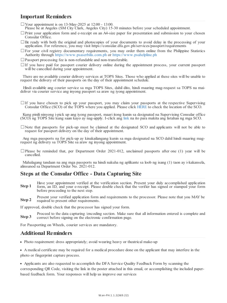 Important Reminders: Step 1 | PDF | Government And Personhood
