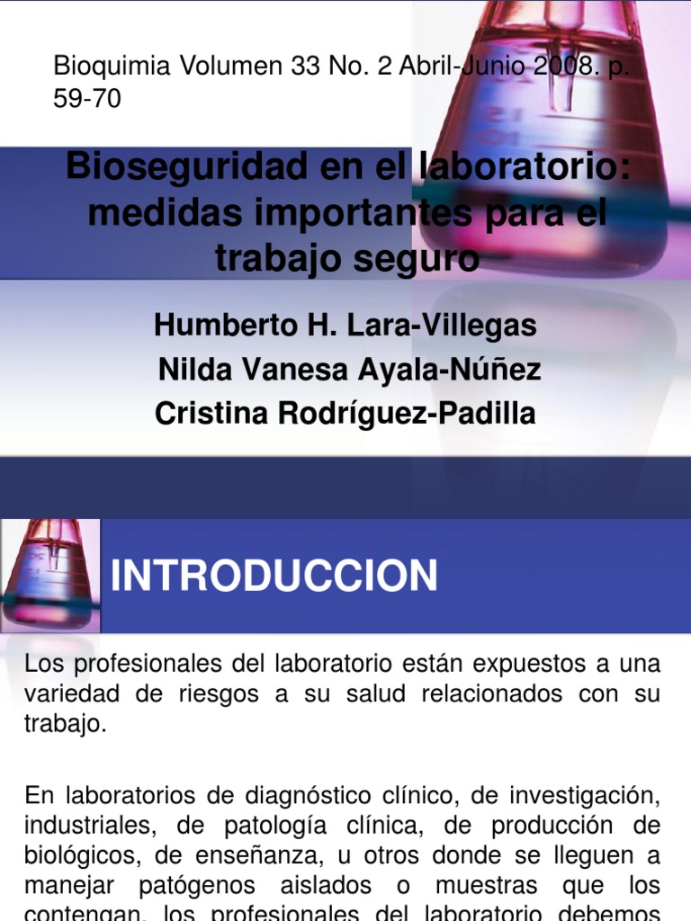 Bioseguridad en El Laboratorio | PDF | Laboratorios | Residuos