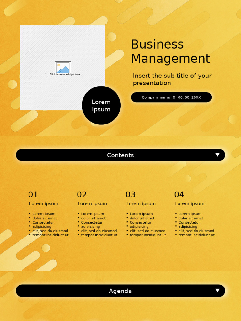 Business Management Presentation Template | PDF