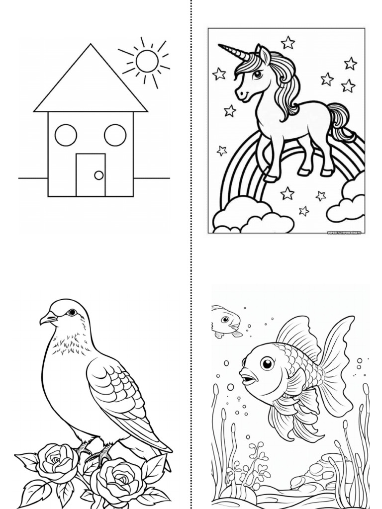 Colouring Pages in A5 | PDF