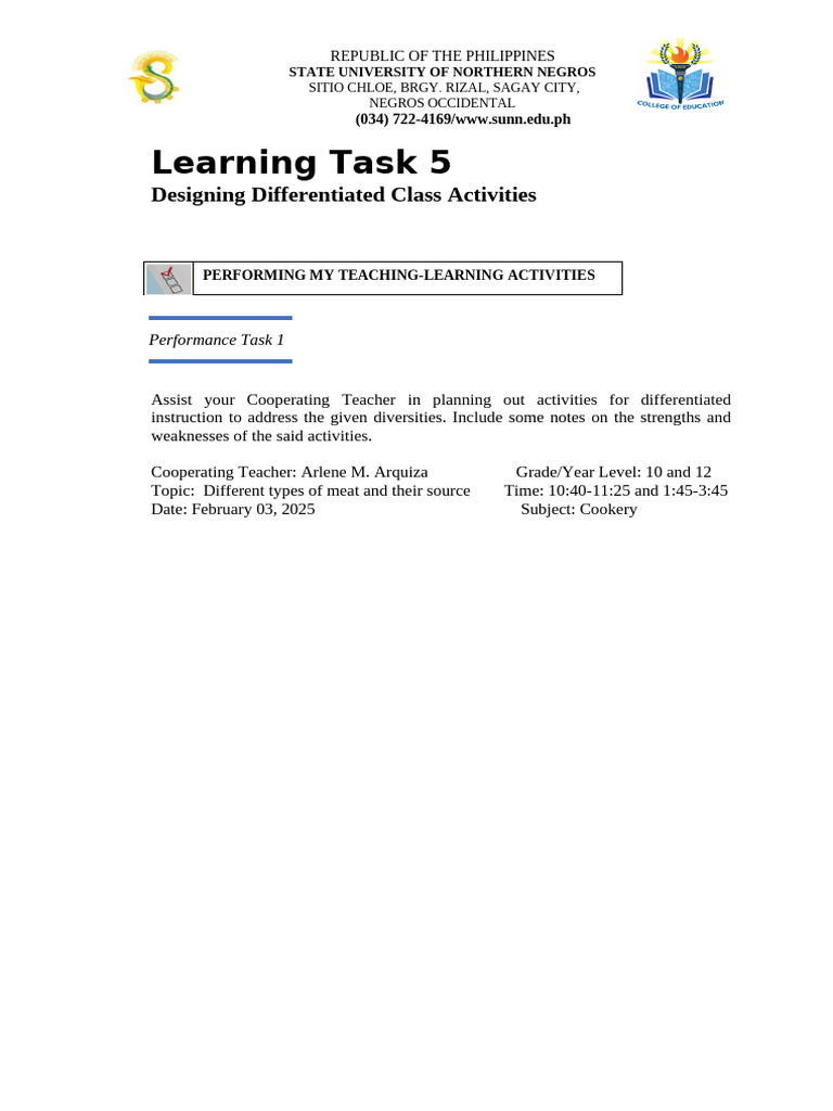 DELAGAO Teaching Internship LT5 | PDF | Differentiated Instruction ...