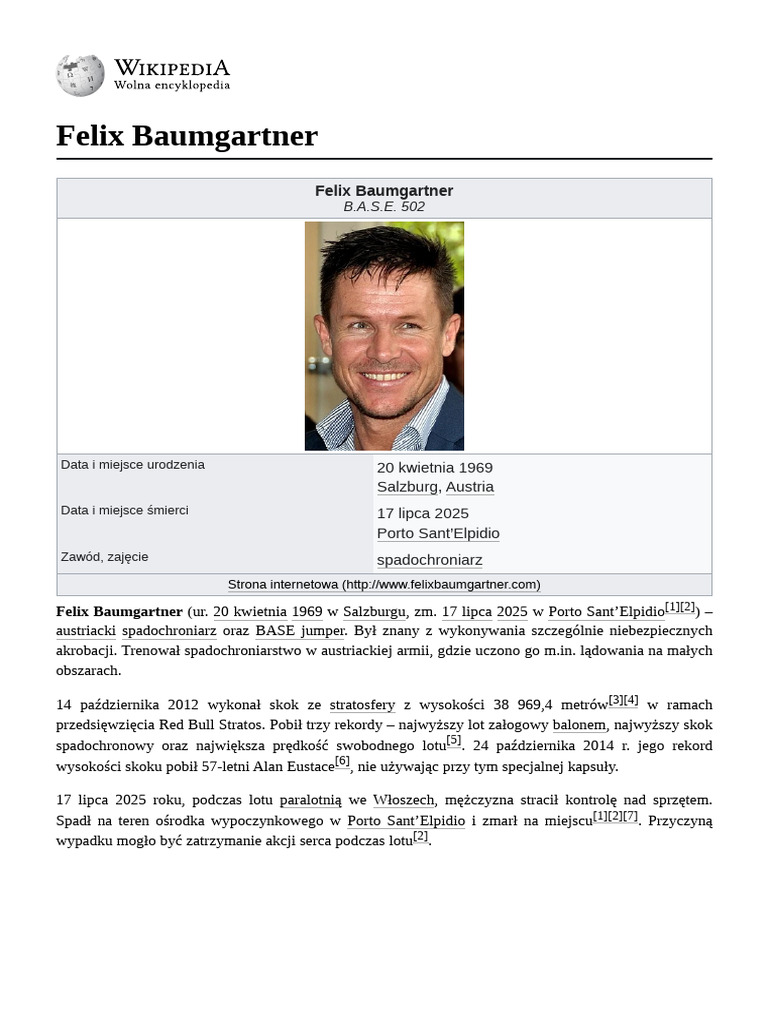 Felix Baumgartner | PDF