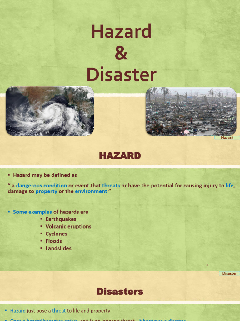 Ce488 Disaster Management 5 - 42 | PDF | Natural Disasters | Hazards