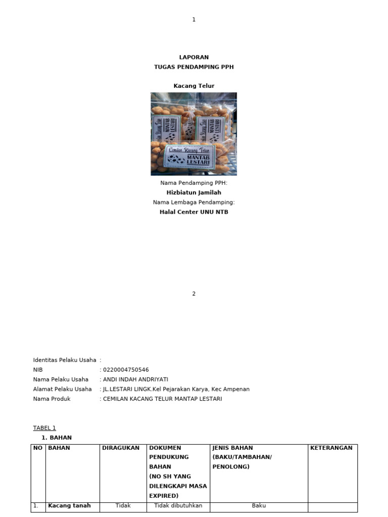 Contoh Tugas Praktek-1 | PDF