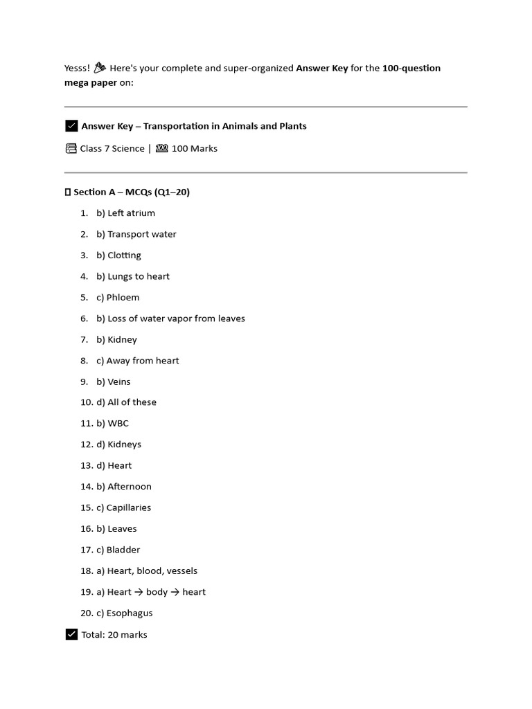 Science Practice Answer Key | PDF | Digestion | Acid