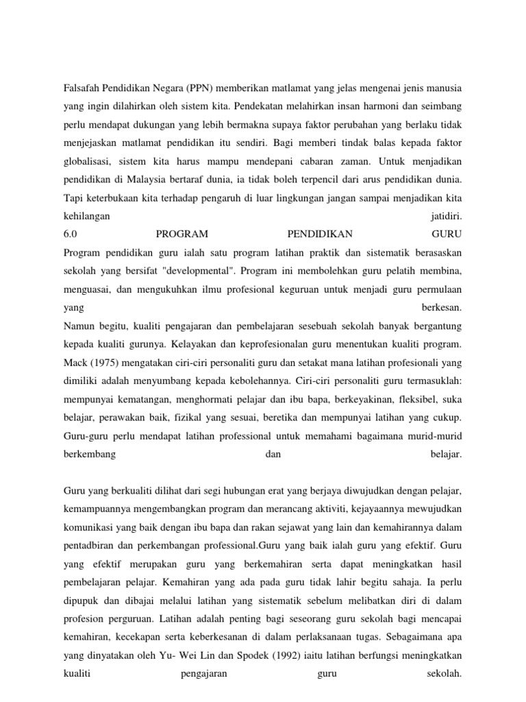 Cabaran Dunia Pendidikan Dan Kepentingan Etika Kerja | PDF ...