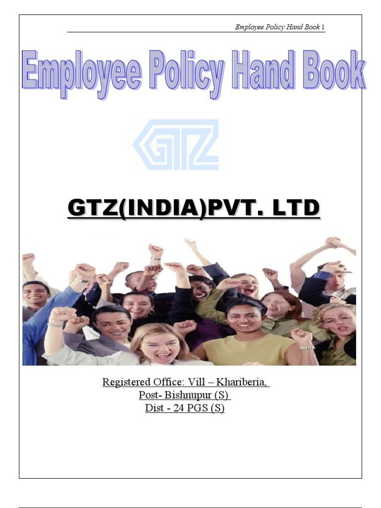 Employee Hand Book GTZ | Download Free PDF | Email | Sexual Harassment