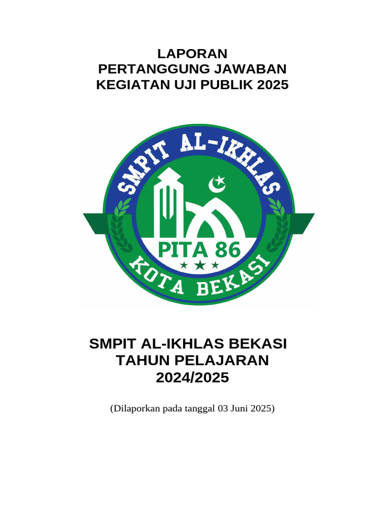 Uji Publik Hafalan Al-Qur'an SMPIT 2025 | PDF
