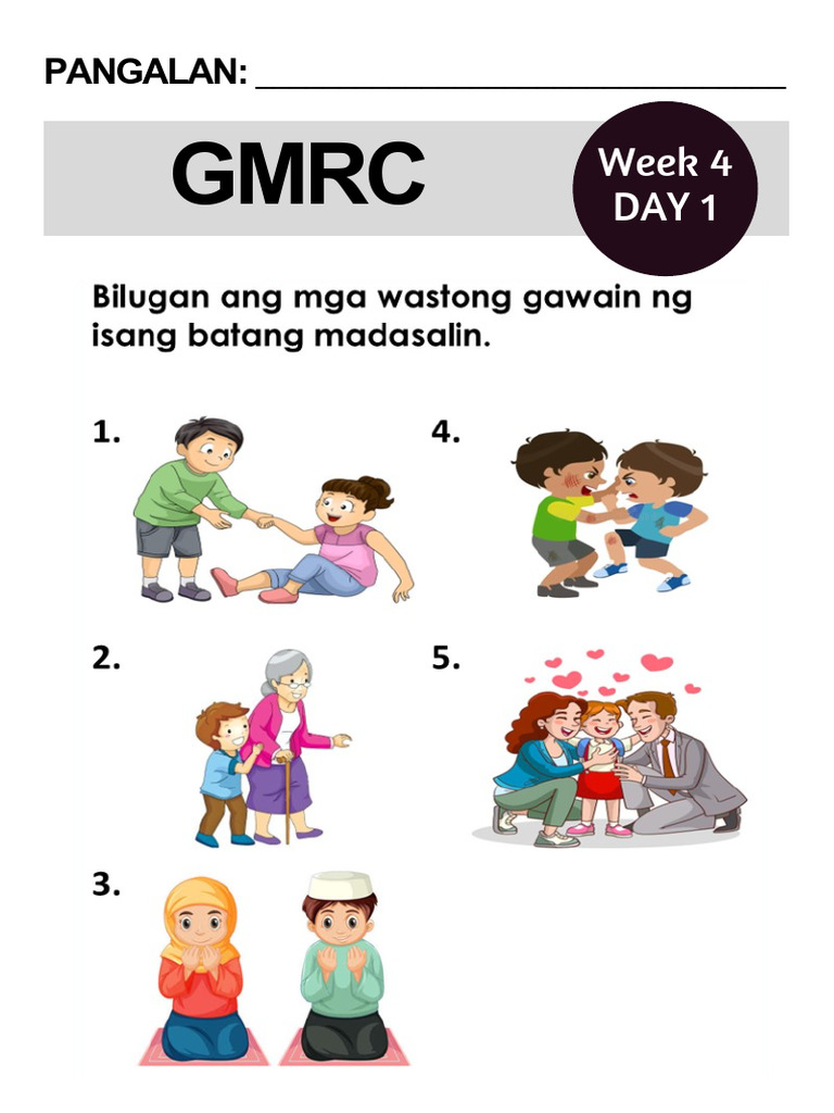 Grade 2 GMRC Week 4 | PDF