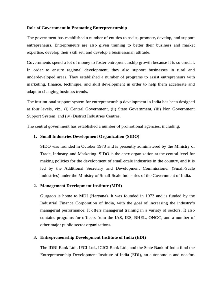 Unit-2, Entrepreneurship Development | PDF | Small And Medium Sized ...