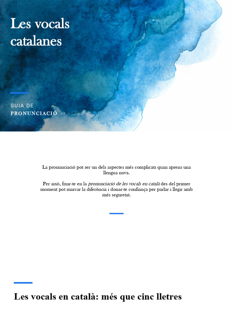 Les Vocals Catalanes | PDF