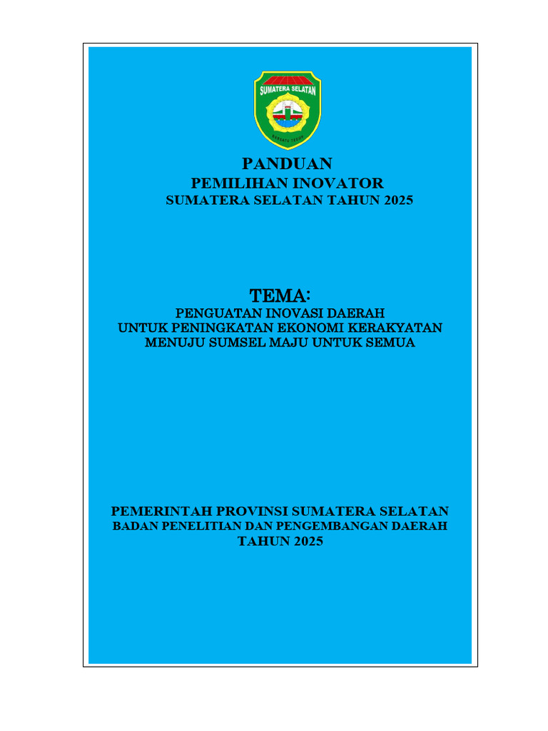 Panduan Pemilihan Inovator 2025 | PDF