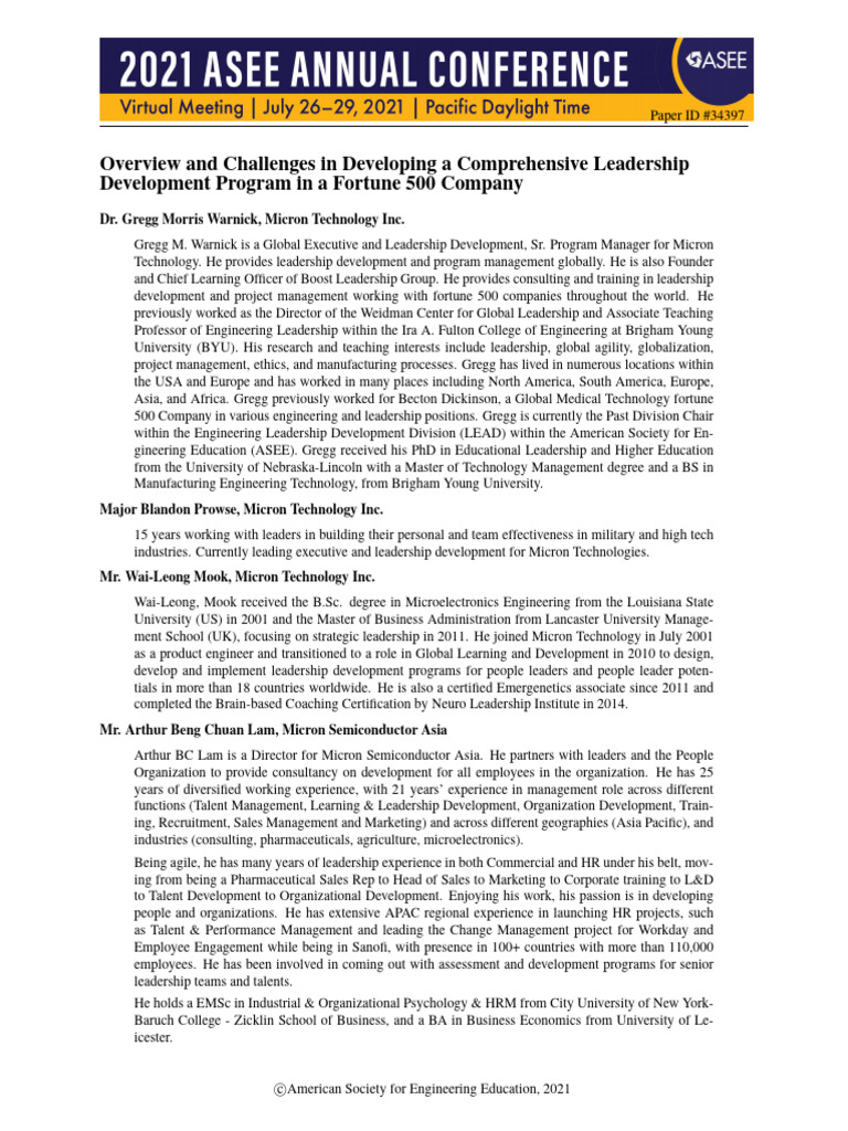 Fortune 500 Leadership Development Insights | PDF | Leadership | Mentorship