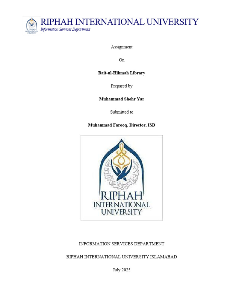 Assignment-Muhammad Shehr Yar | PDF