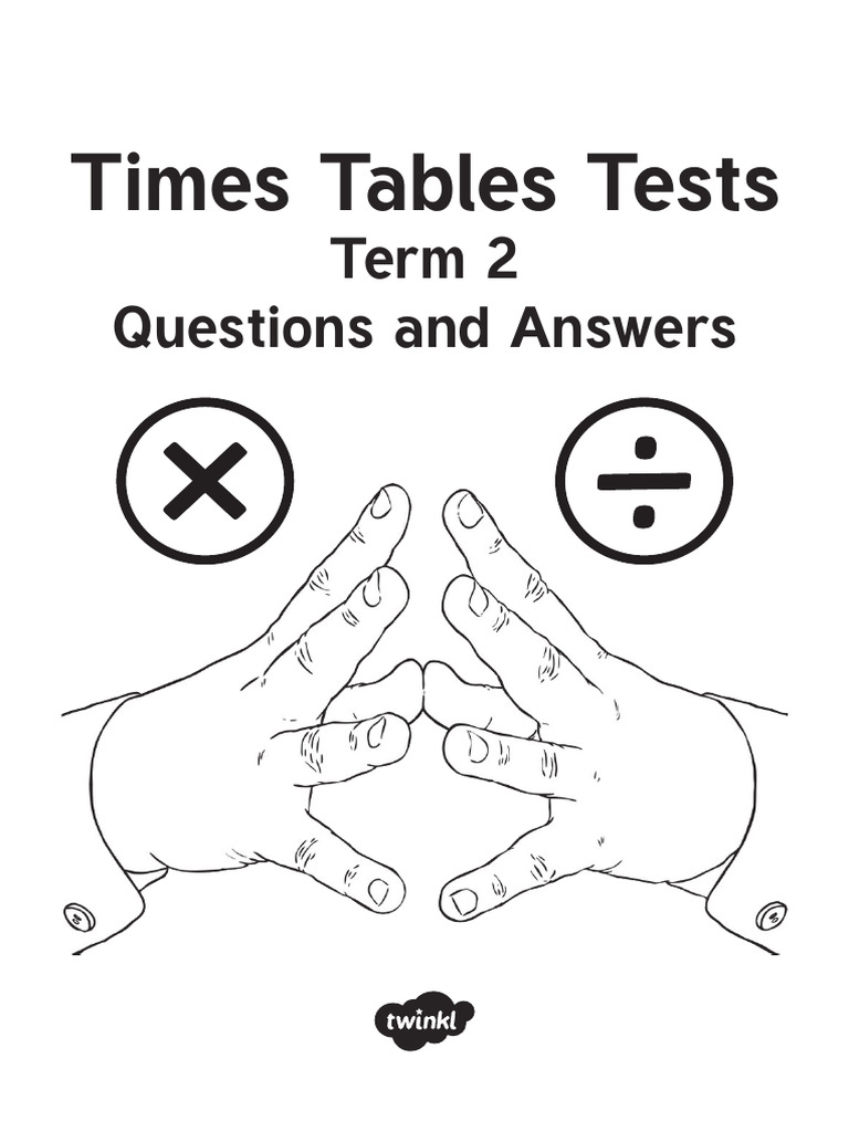 Times Tables Test Answers and Instructions | PDF