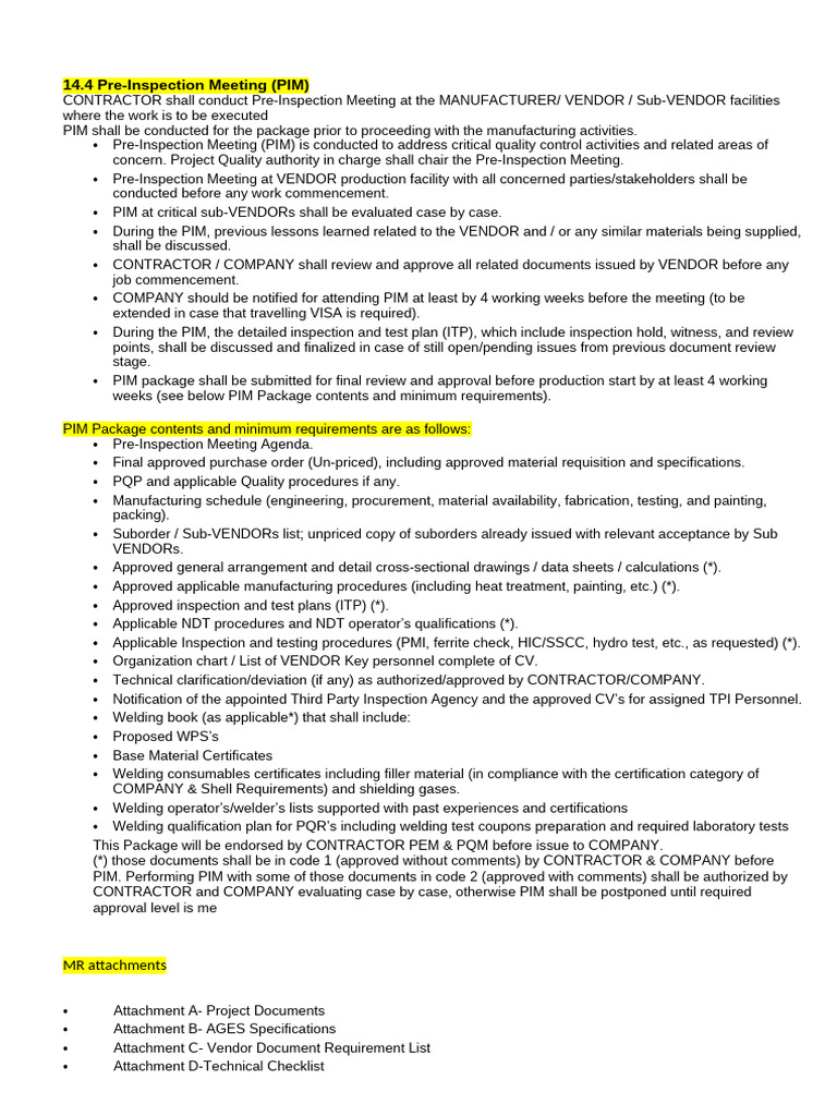 Pre-Inspection Meeting Guidelines | PDF | Stainless Steel | Corrosion