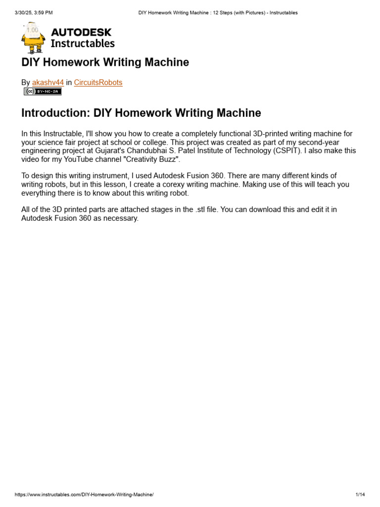 DIY Homework Writing Machine - 12 Steps (With Pictures) - Instructables ...