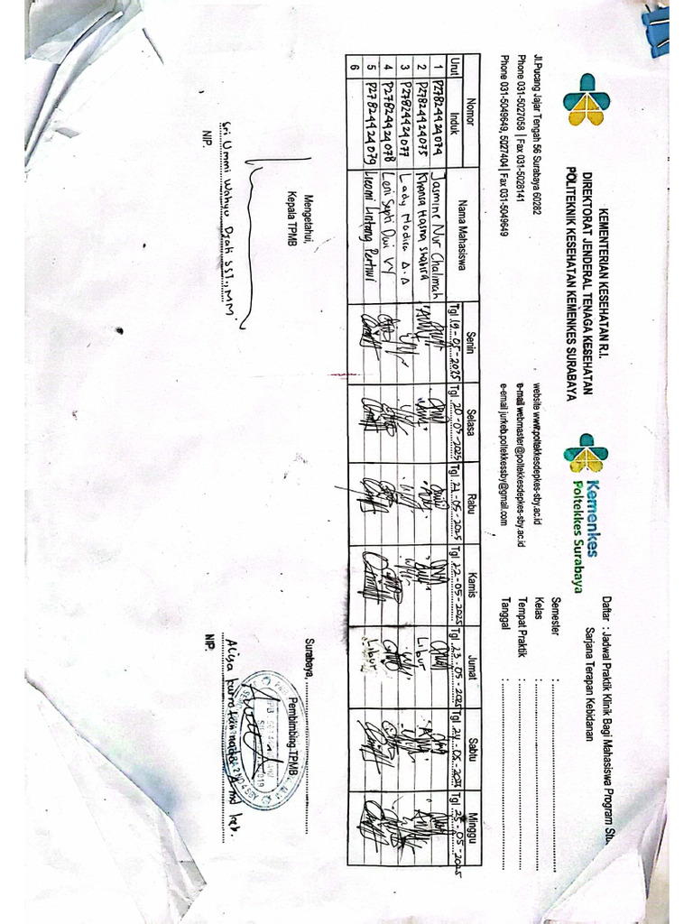 Absen PKL TPMB | PDF
