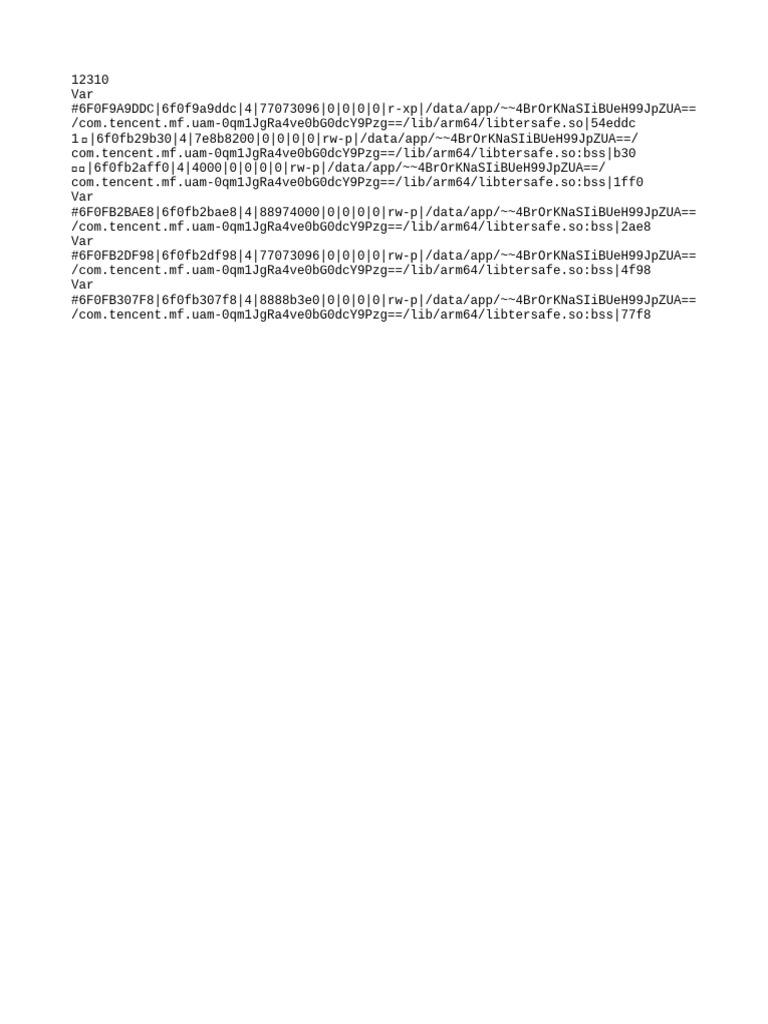 Tencent UAM Library Variables Analysis | PDF