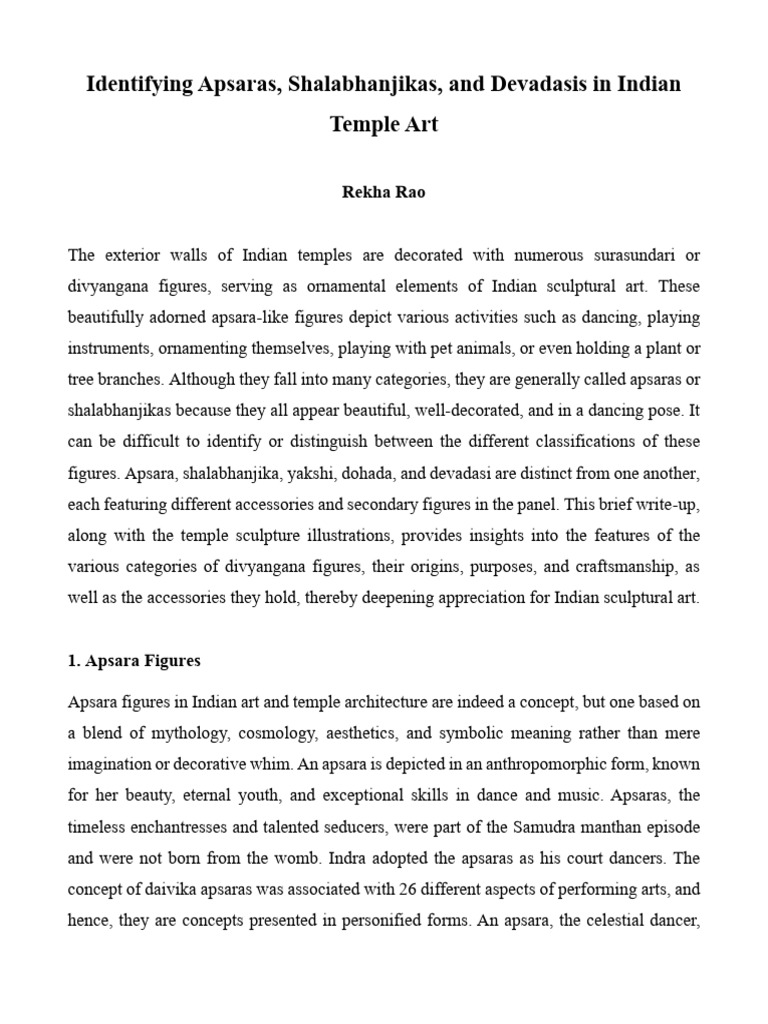 Identifying Figures of Apsaras | PDF