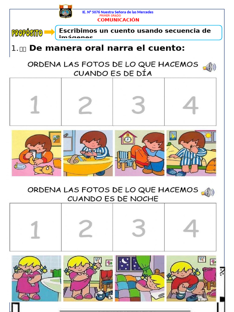 Cuento en Secuencia para Primer Grado | PDF