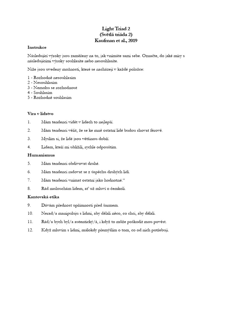Light Triad 2 CZ Verze | PDF