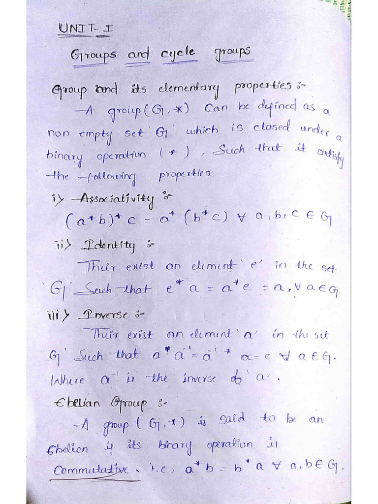 Unit 1 Sem4 Maths | PDF