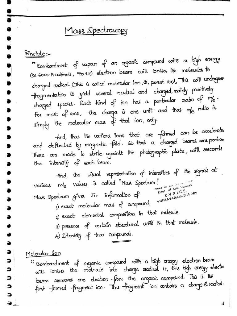 Mass Spec | PDF