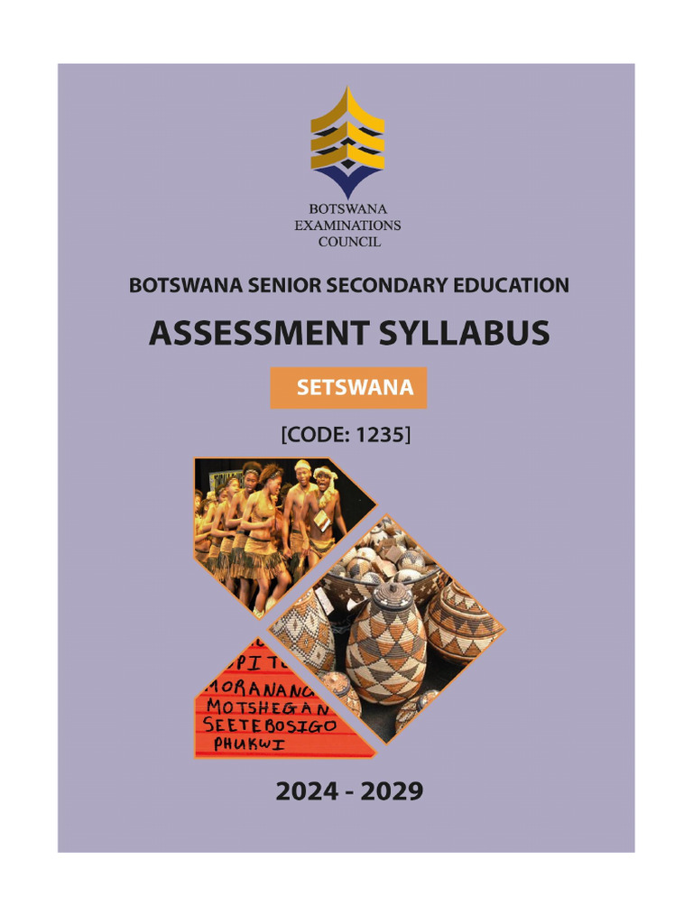 Setswana Assessment Syllabus Overview | PDF | Educational Assessment ...