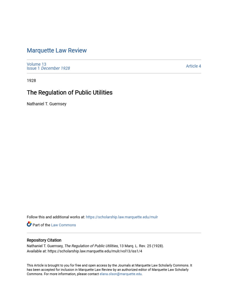 Regulation of Public Utilities Explained | PDF | Value (Economics) | By Law
