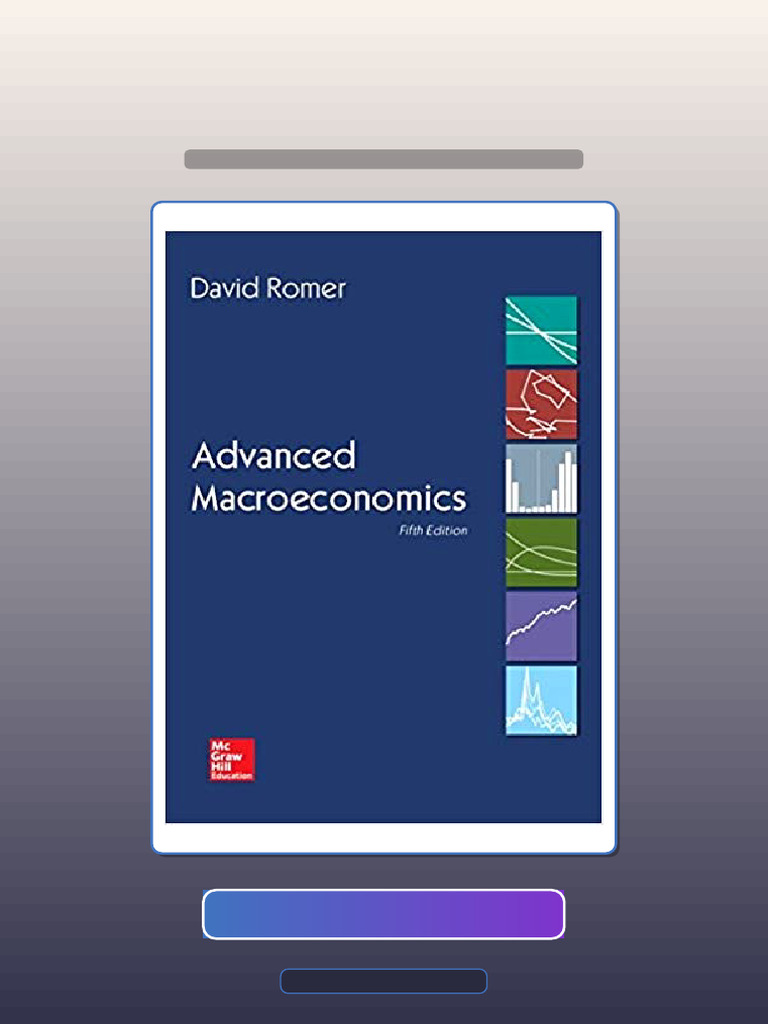 Advanced Macroeconomics 5th Edition by David Romer | PDF