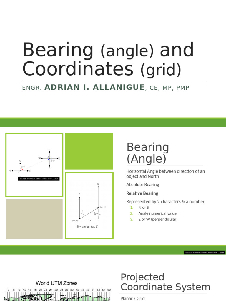 Understanding Grid Bearing Basics | PDF | Elementary Geometry | Cartography