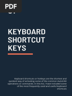 AutoCAD Commands Cheat Sheet | PDF