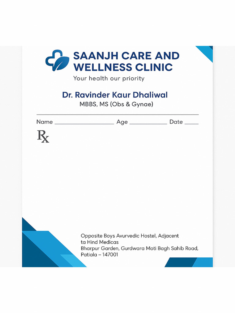Saanjh Care Letterhead A4 | PDF