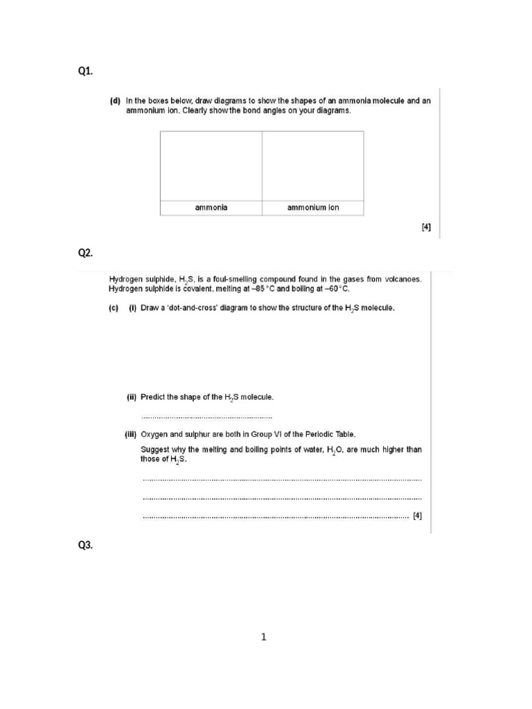 Chemical Bonding 2 QP | PDF