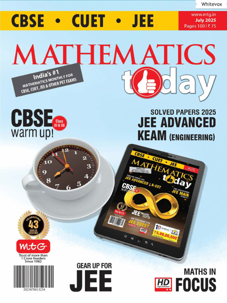 Mathematics - Today July 2025 | PDF
