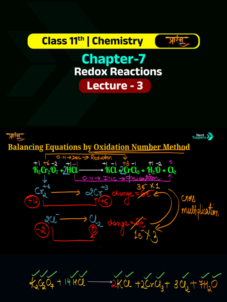 Redox Reactions L3 | PDF
