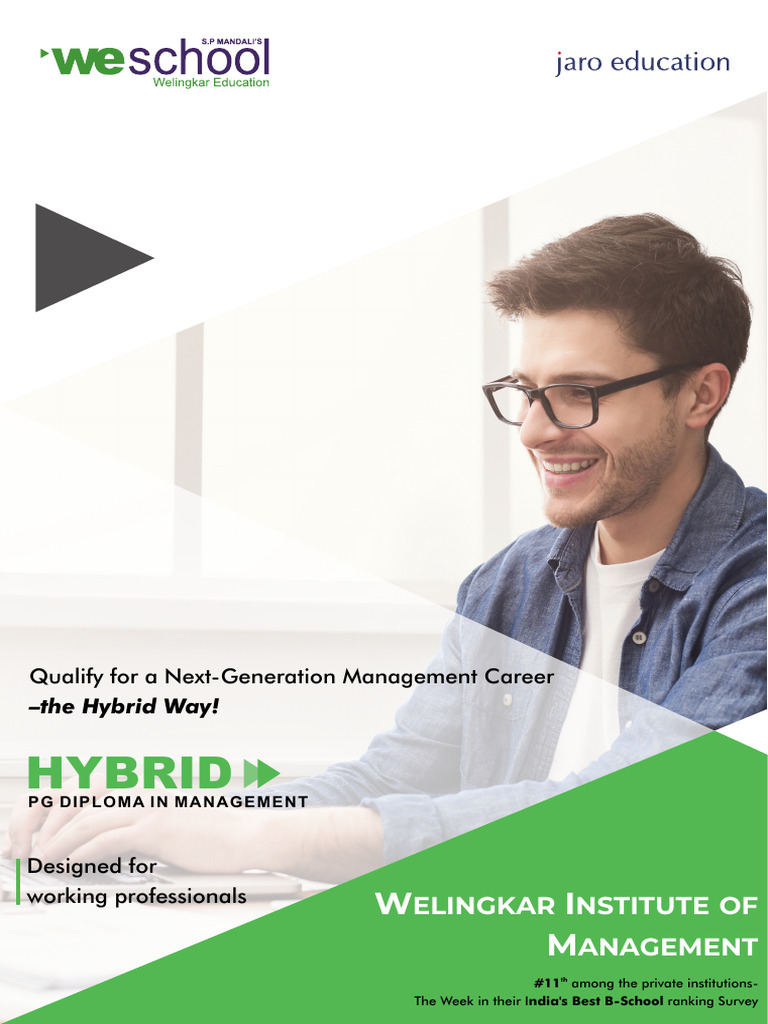 Brochure WeSchool Hybrid PGDM Program | PDF | Master Of Business Administration | Learning