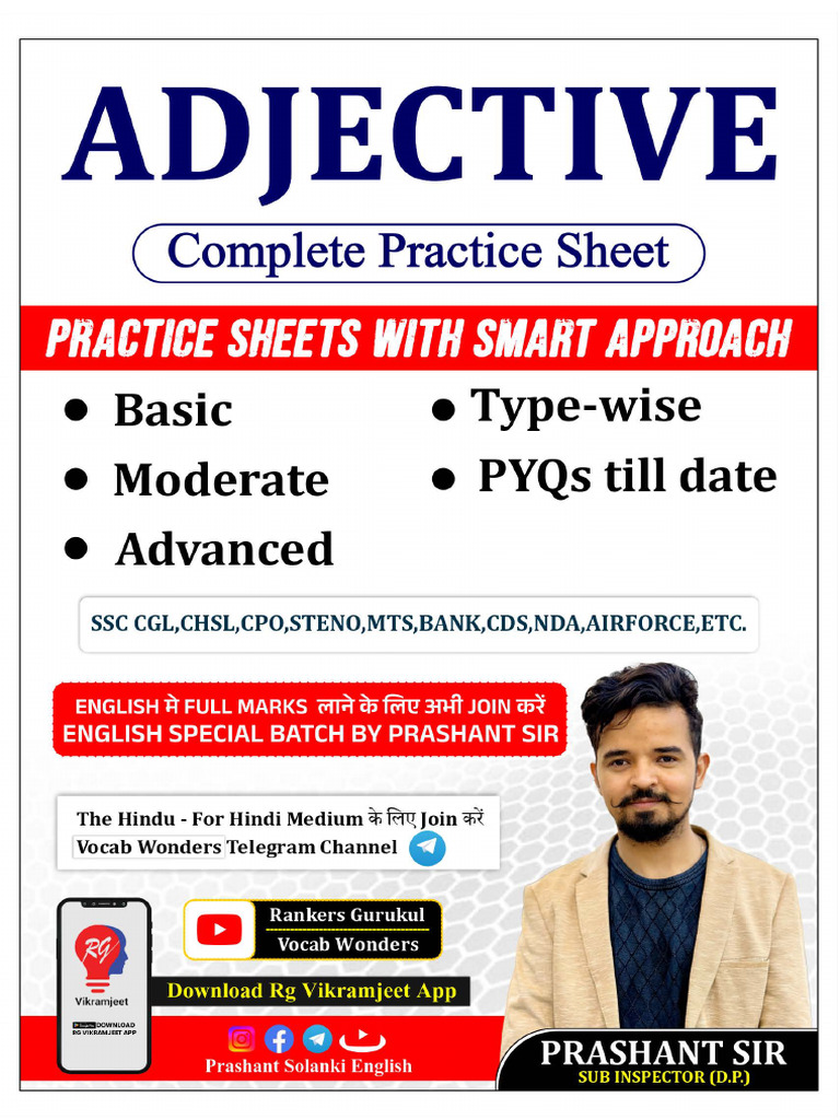 Complete Adjectives Explained | PDF | Syntax | Linguistic Morphology