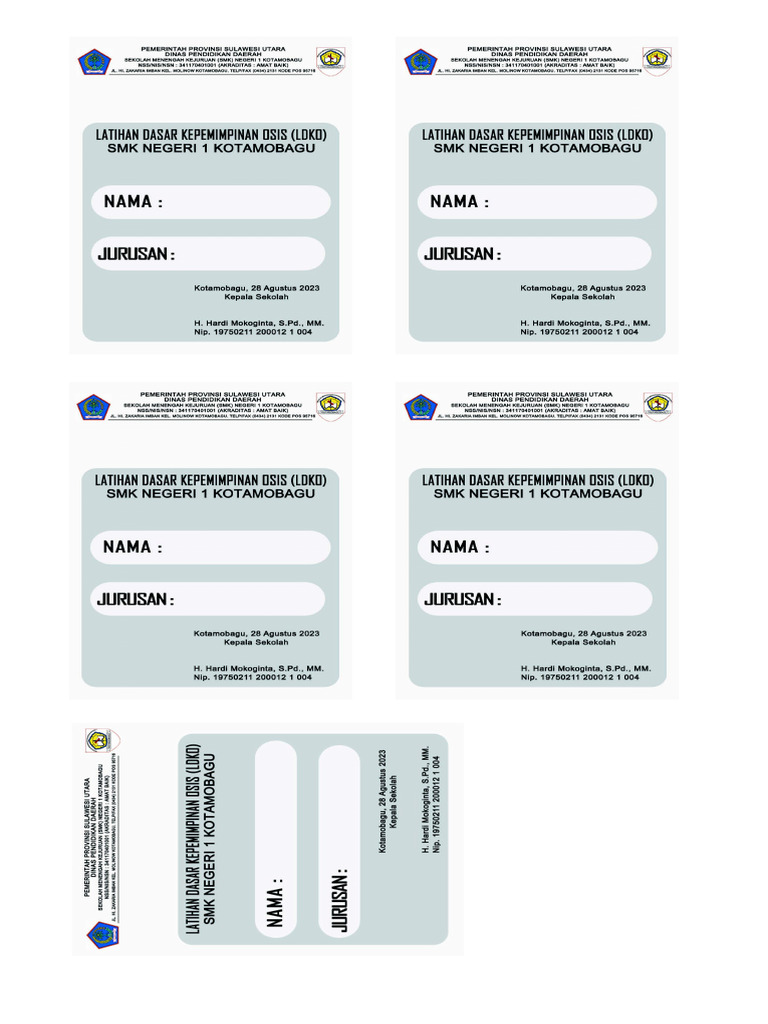 Ldko 2023 Name Tag | PDF