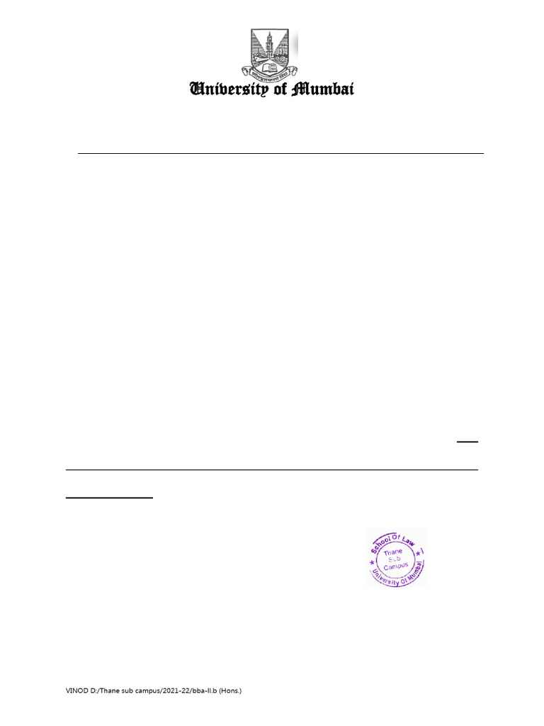 Letter Head MUTSC1 | PDF