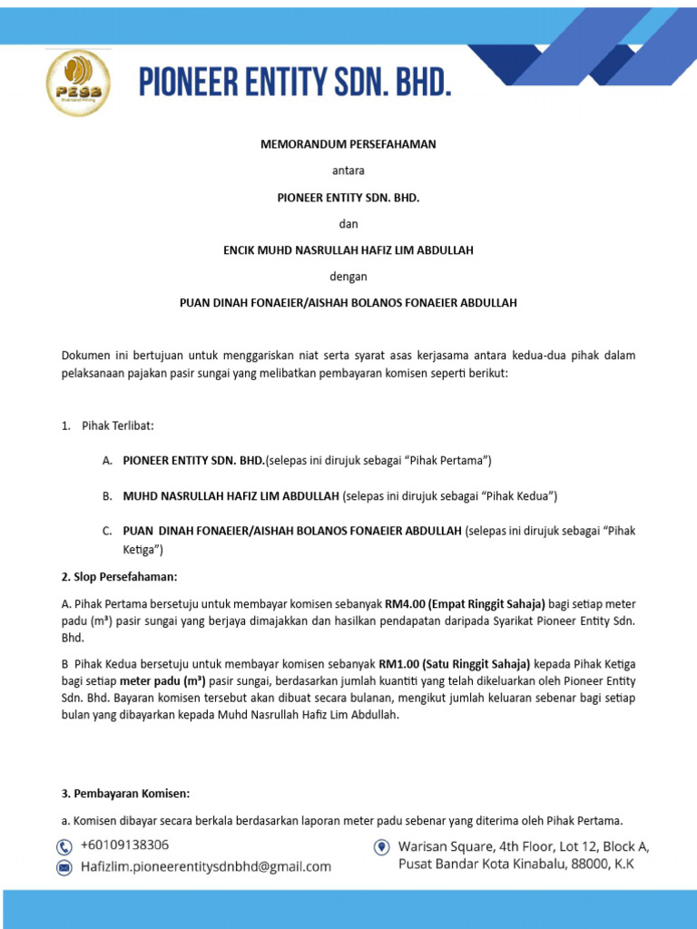 Commission (Dinah Fonaeier-Aishah) | PDF