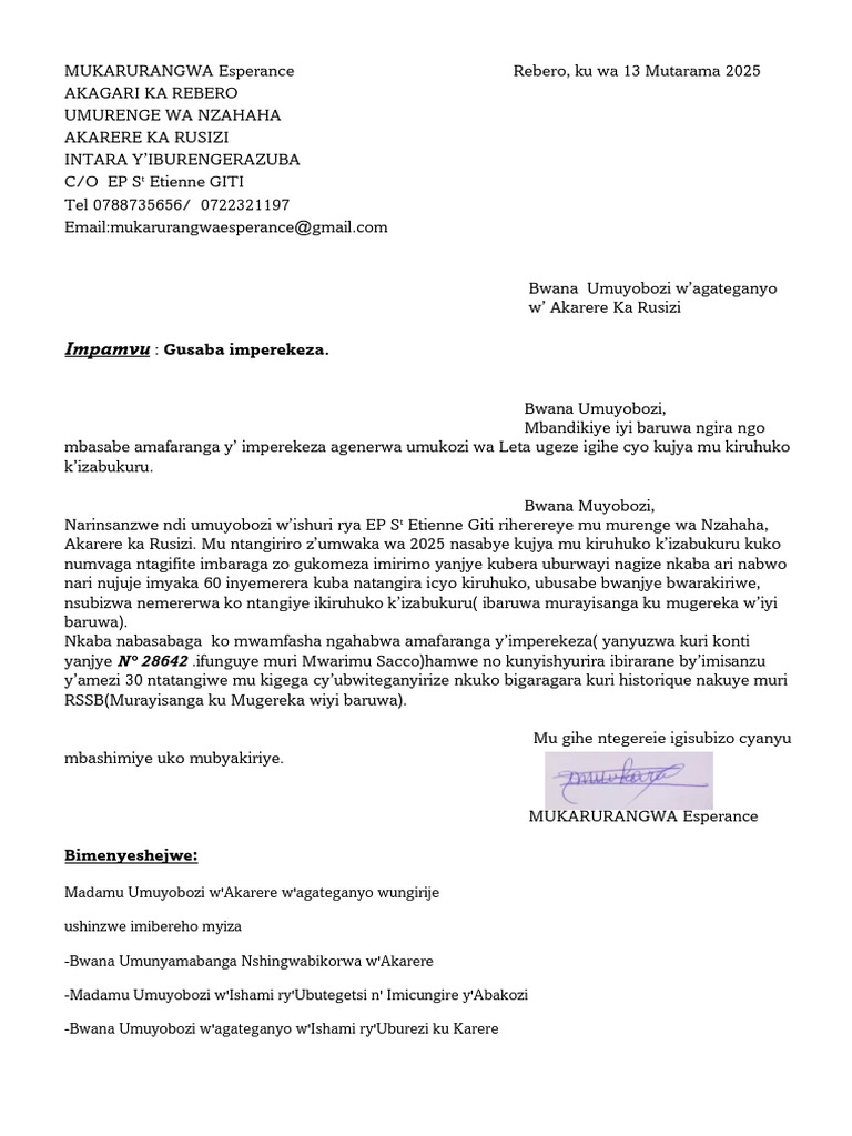 New Signed Letter | PDF