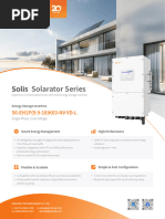 Solis 50kW Hybrid Inverter Datasheet | PDF | Electrical Grid | Power ...