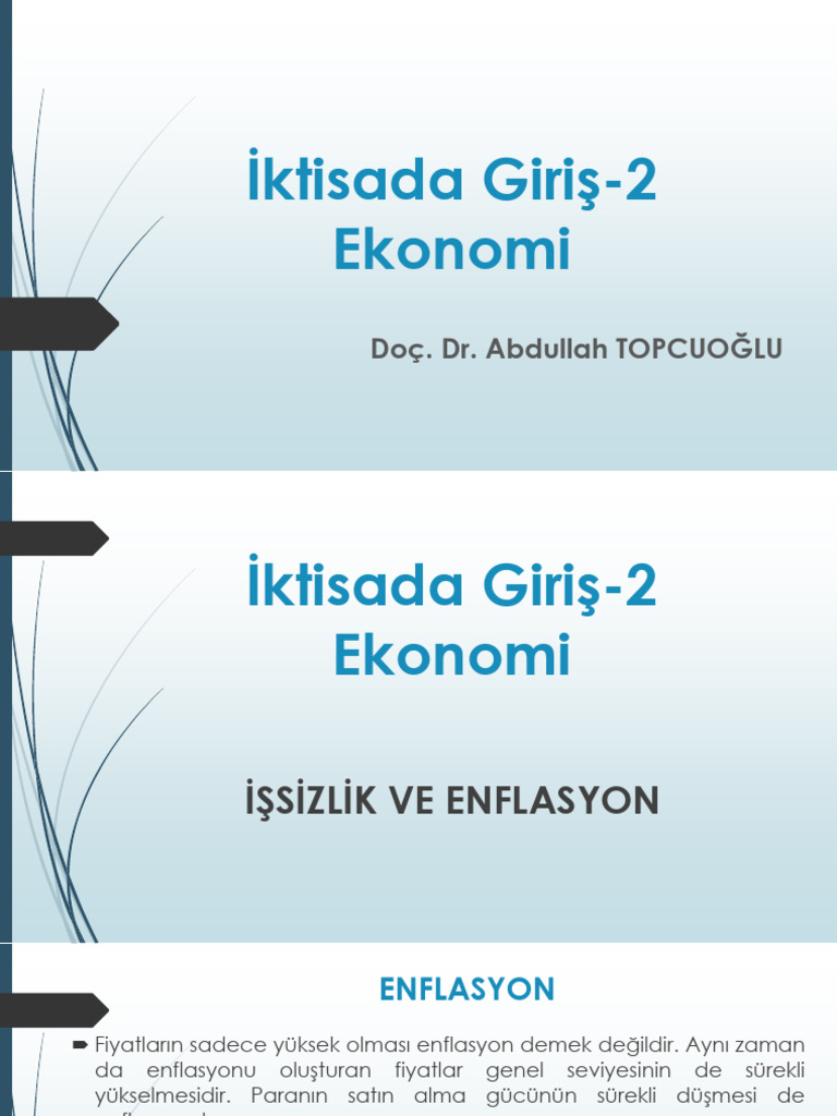 Iktisada Giris 2 10 Ders | PDF