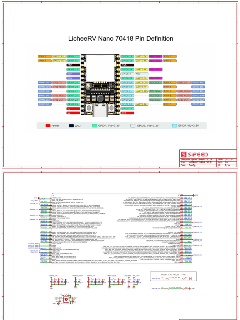 LicheeRV - Nano-70418 - Schematic Dev Board Schematic | PDF