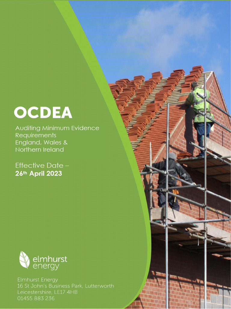 WI03 OCDEA Auditing Minimum Evidence Requirements | PDF | Audit ...