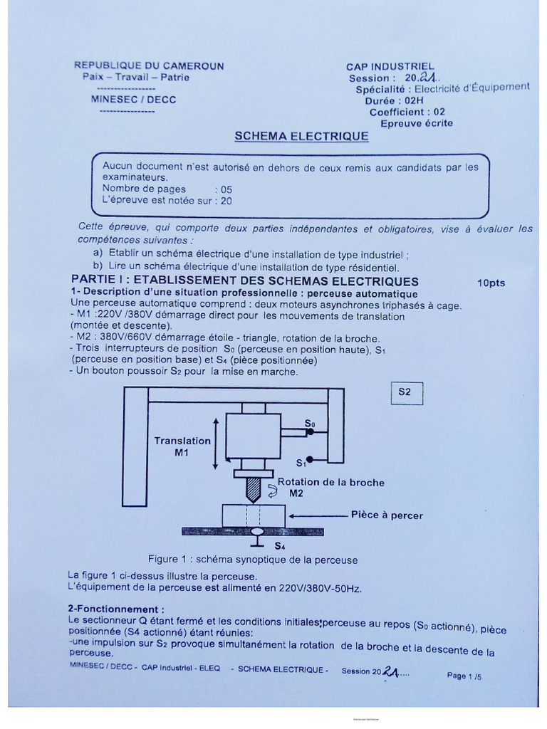 Schéma Électrique CAP Eleq | PDF