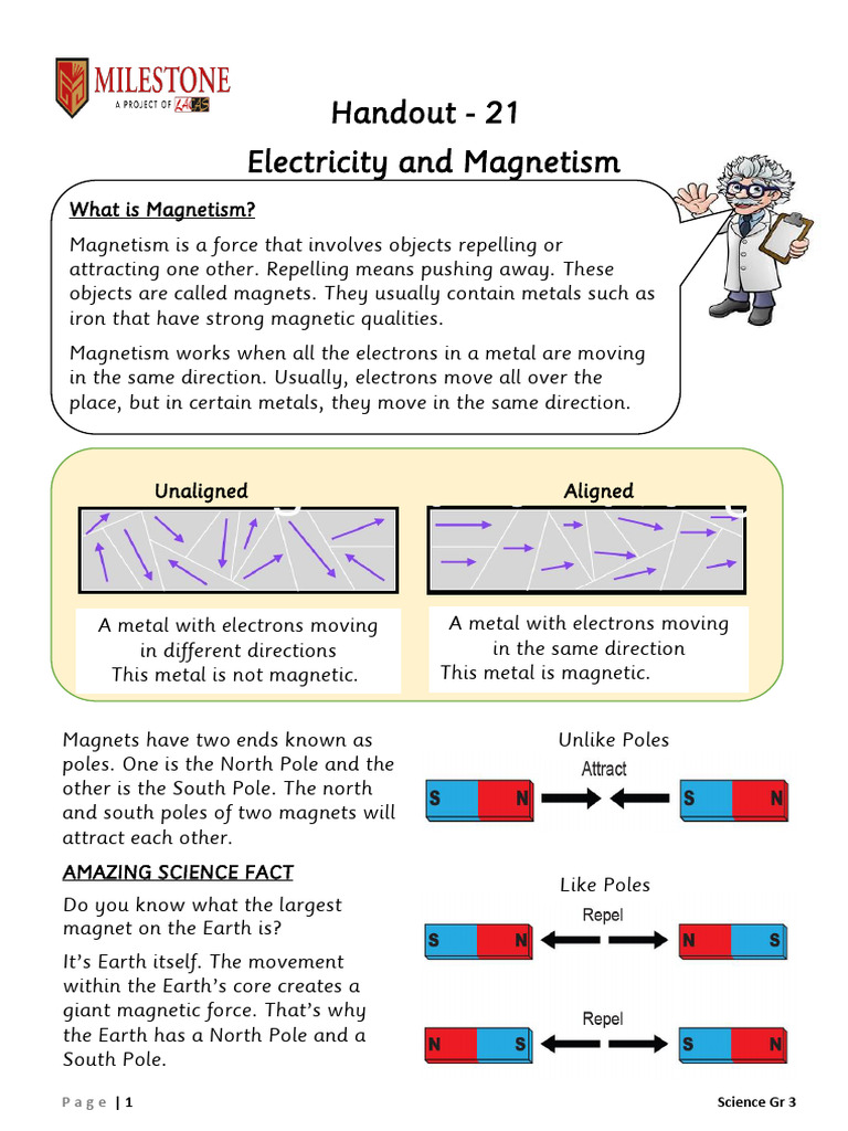 Handout-21 - Electricity and Magnetism-What Is Magnetism | PDF